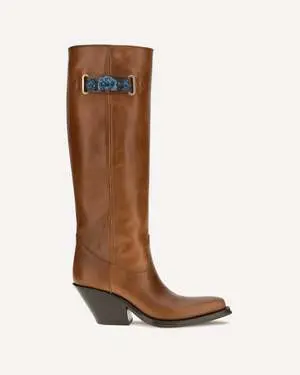 Chloé Azelan Over-the-knee Leather Boots