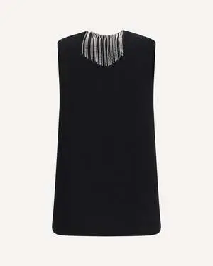 Max Mara Faglia V-neck Top With Crystals