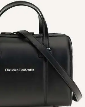 CHRISTIAN LOUBOUTIN Tactical Leather Handbag - Black