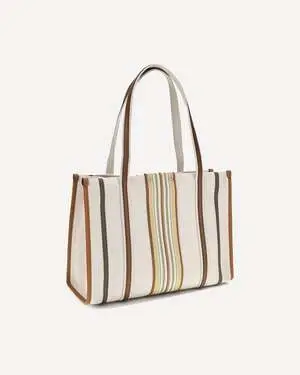 Chloé Woody Loop Canvas Tote Bag