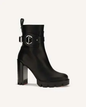 CHRISTIAN LOUBOUTIN Dianouchette Lug Leather Ankle Boots