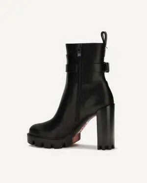 CHRISTIAN LOUBOUTIN Dianouchette Lug Leather Ankle Boots