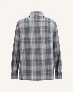 GOLDEN GOOSE Journey Checked Hirt