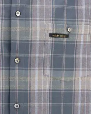 GOLDEN GOOSE Journey Checked Hirt