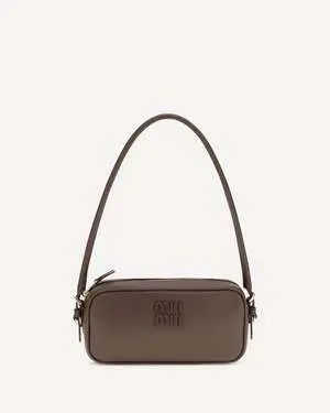 Miu Miu Leather Shoulder Bag - Brown
