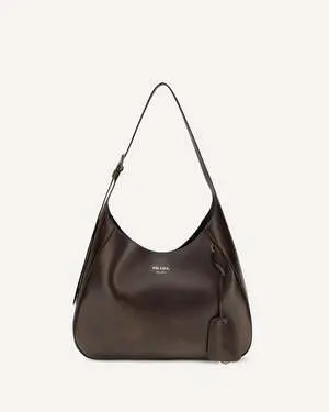 Prada Boogie Medium Leather Shoulder Bag