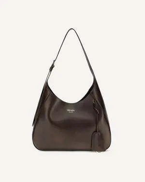 Prada Boogie Medium Leather Shoulder Bag