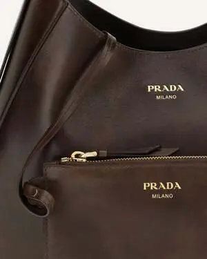 Prada Boogie Medium Leather Shoulder Bag