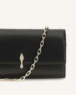 CHRISTIAN LOUBOUTIN Bettina Leather Wallet With Chain
