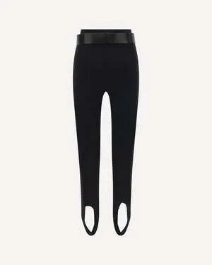 SELF-PORTRAIT Stretch Jersey Leggings With Belt Feale