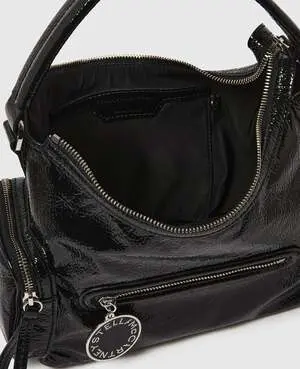 Stella McCartney Dartmoor Cracked Patent Crossbody Bag