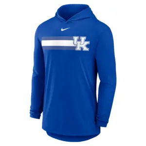 Nike Kentucky Primetime Pattern Dri-fit College Long-sleeve Hooded T-shirt - Blue