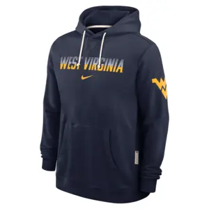 Nike West Virginia Sideline Standard Issue Dri-fit College Pullover Hoodie - Blue