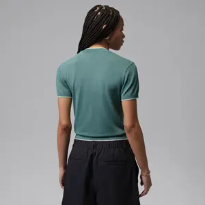 JORDAN Sport Mock-neck Short-sleeve Golf Top - Green