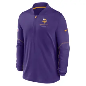 Nike Nike Minnesota Vikings Sideline Dri-FIT NFL Half-Zip Top Purple
