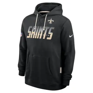 Nike New Orleans Saints Sideline Standard Issue Dri-fit Nfl Pullover Hoodie - Black