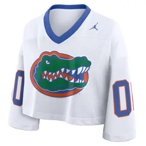 JORDAN Florida Logo Brand Dri-fit College Cropped Jersey - White