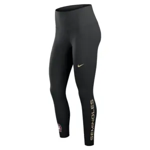 Nike Florida State Zenvy Dri-fit College High Rise 7/8 Leggings - Black