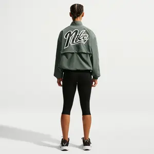 Nike Dri-fit Oversized Varsity-inspired Jacket