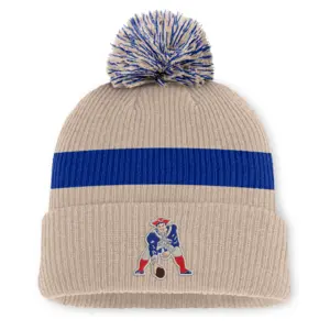 Nike New England Patriots Rewind Peak Nfl Cuffed Pom Beanie - Brown