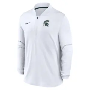 Nike Nike Michigan State Sideline Dri-Fit College 1/2-Zip Top White