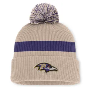 Nike Baltimore Ravens Rewind Peak Nfl Cuffed Pom Beanie - Brown