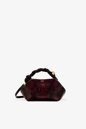 GANNI Snake Bou Bag - Red