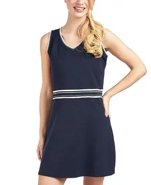 ELLE COLLECTION Drop Waist Dress - Navy