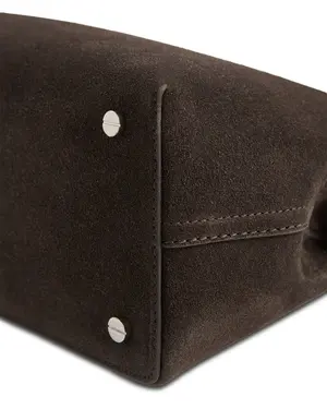TOTEME T-lock Suede Top Handle Bag
