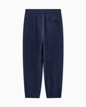 Giorgio Armani Froissé Wool Silk Cashmere Trousers