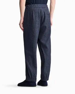 Giorgio Armani Froissé Wool Silk Cashmere Trousers