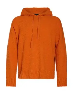 ROBERTO COLLINA Sweater Plum Size Merino Wool - Orange
