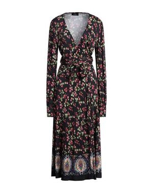Etro Midi Dress Midnight Size Viscose - Blue