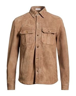 Boglioli Jacket Camel Size Leather - Beige