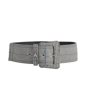 Patrizia Pepe Jacquard Glen Plaid Wide Belt