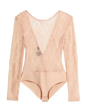 Pinko Bodysuit Blush Size Polyamide, Elastane