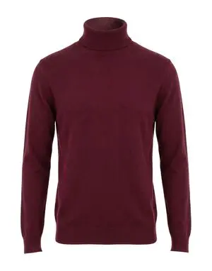 BROOKSFIELD Cashmere Turtleneck Sweater - Red