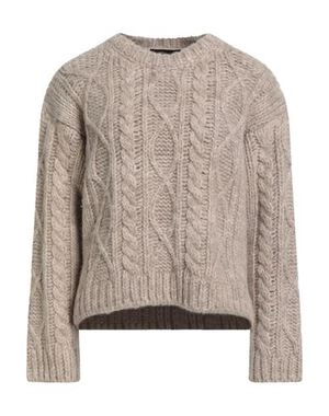 Dsquared2 Sweater Taupe Size Alpaca Wool, Cotton, Wool - Grey
