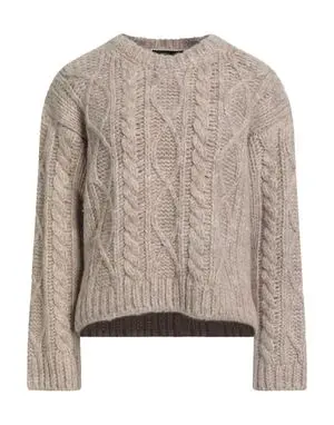 Dsquared2 Sweater Taupe Size Alpaca Wool, Cotton, Wool