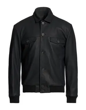 Alpha Studio Ovine Leather Casual Jacket
