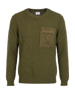 C.P. COMPANY Wool And Polyamide Crewneck Sweater - Green