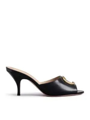 Dior Lambskin Initials Heel Sandal