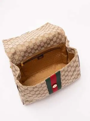 Gucci Paparazzo Gg Medium Handbag - Cream