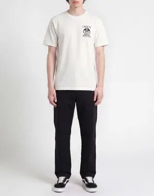 Obey T-shirt Size Cotton - White