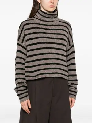 LISA YANG Zerlina Cashmere Turtleneck Sweater - Beige