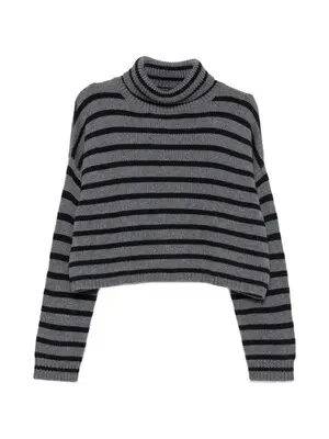 LISA YANG Zerlina Cashmere Turtle-neck Sweater - Grey