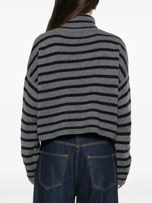 LISA YANG Zerlina Cashmere Turtle-neck Sweater - Grey