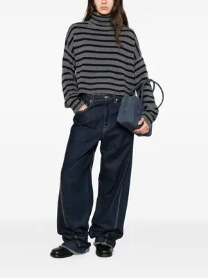 LISA YANG Zerlina Cashmere Turtle-neck Sweater - Grey