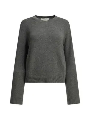 LISA YANG Mable Cashmere Crewneck Sweater - Grey