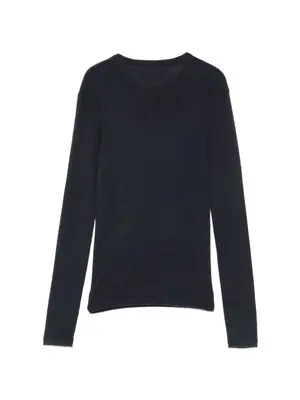 LISA YANG Vivian Cotton And Cashmere T-shirt - Blue